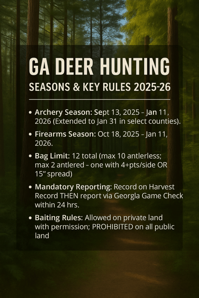 GA Hunting Season: 2025 Season Dates, Bag Limits, & More
