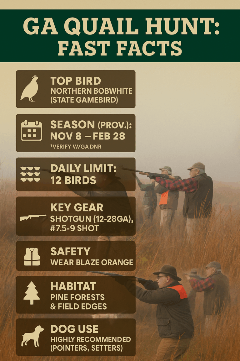 Quail Hunting GA: 2025 Season Dates and Information