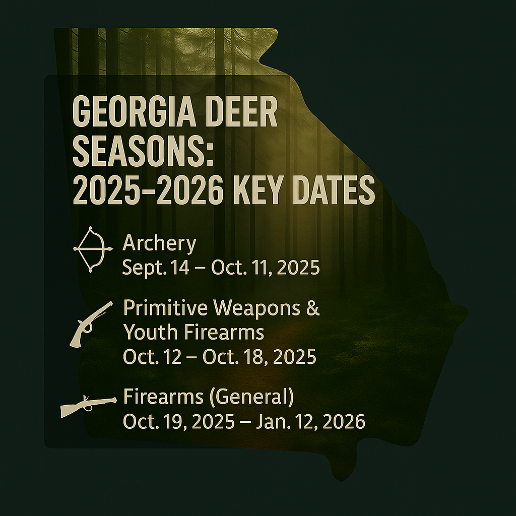 Georgia Deer Season: 2025/26 Dates, Methods, and Vital Info