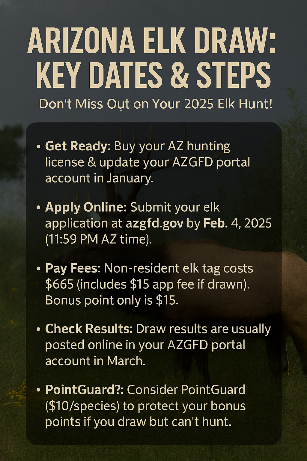 Arizona Elk Hunting Guide: 2025 Dates, Hunts, & Info