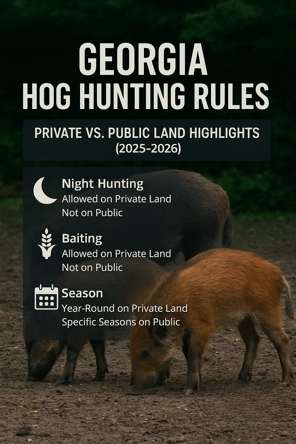 Hog Hunting in Georgia: Your Ultimate Guide for 2025-2026