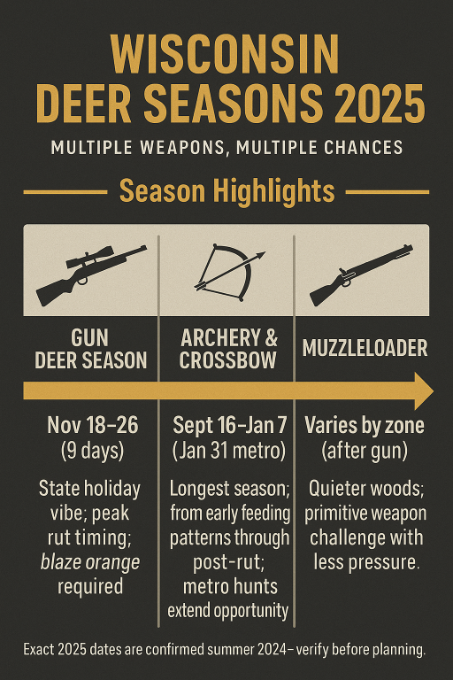 Wisconsin Deer Hunting Guide 2025: Complete Regulations, Seasons & Best ...