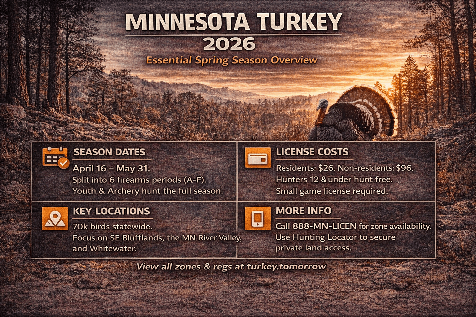 Minnesota Turkey Season Guide For 2026: Dates, Licenses & Where To Hunt ...