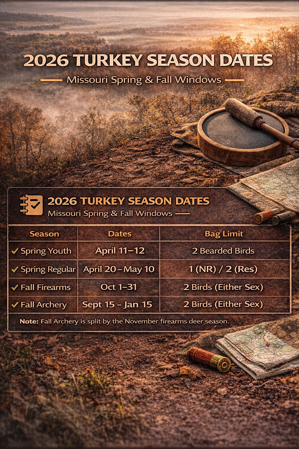 Missouri Turkey Season Regulations, Dates & Where To Hunt